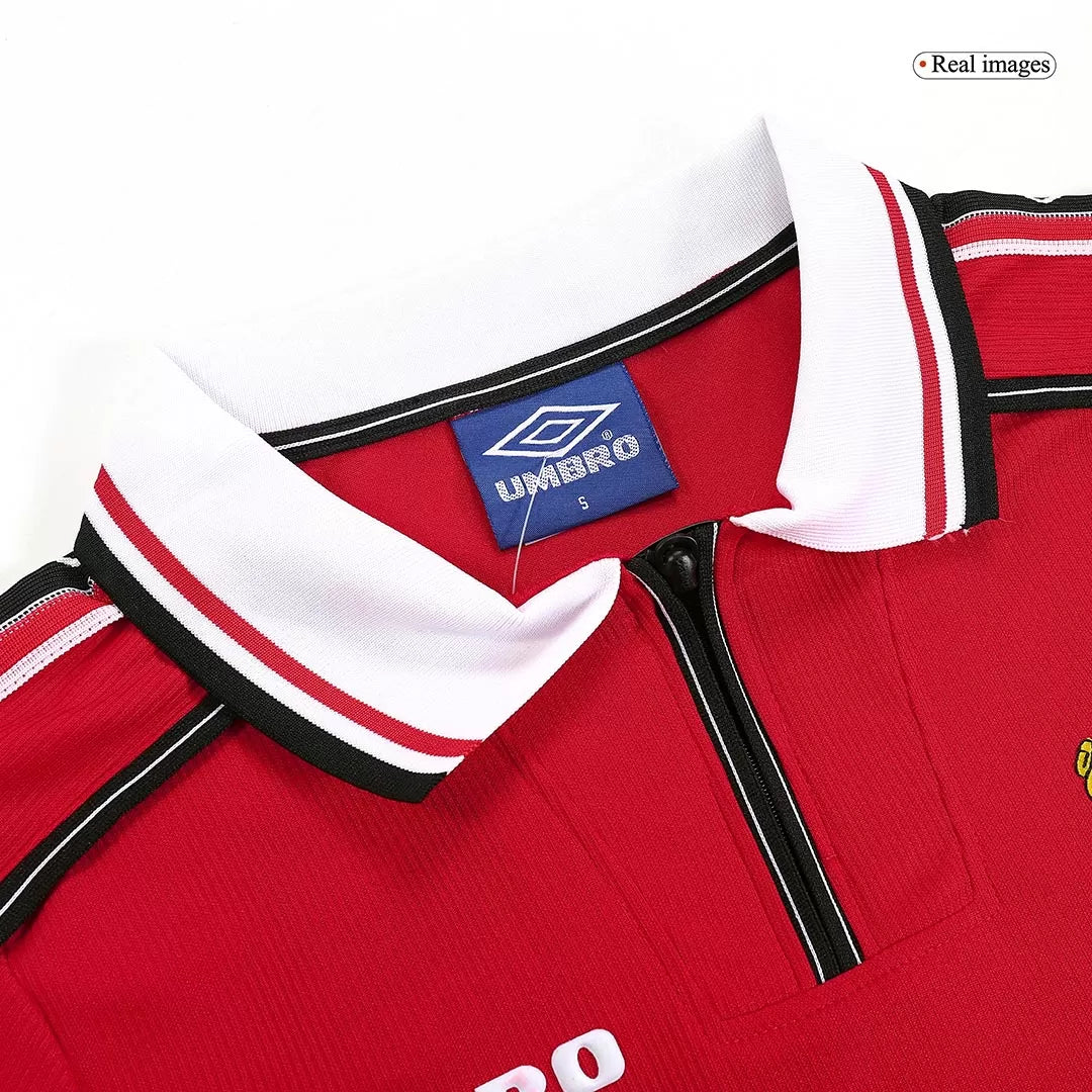 1998-99 Manchester United Home Fullsleeves Jersey - Retro ... 1998-99 Manchester United Home Fullsleeves Jersey - Retro ...