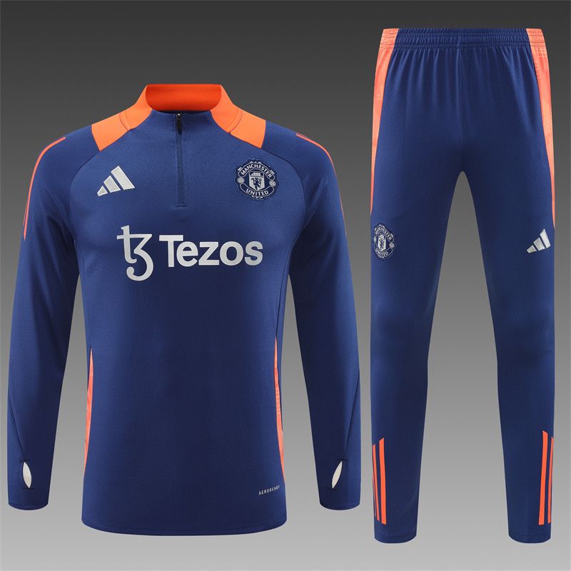 Manchester United Blue Training Tracksuit 2024/25 – Indiansoccermart