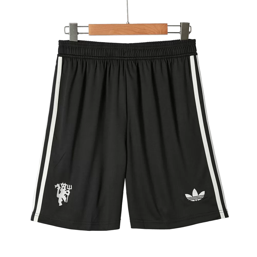 Manchester United Third shorts 2024/25 - Black – Indiansoccermart
