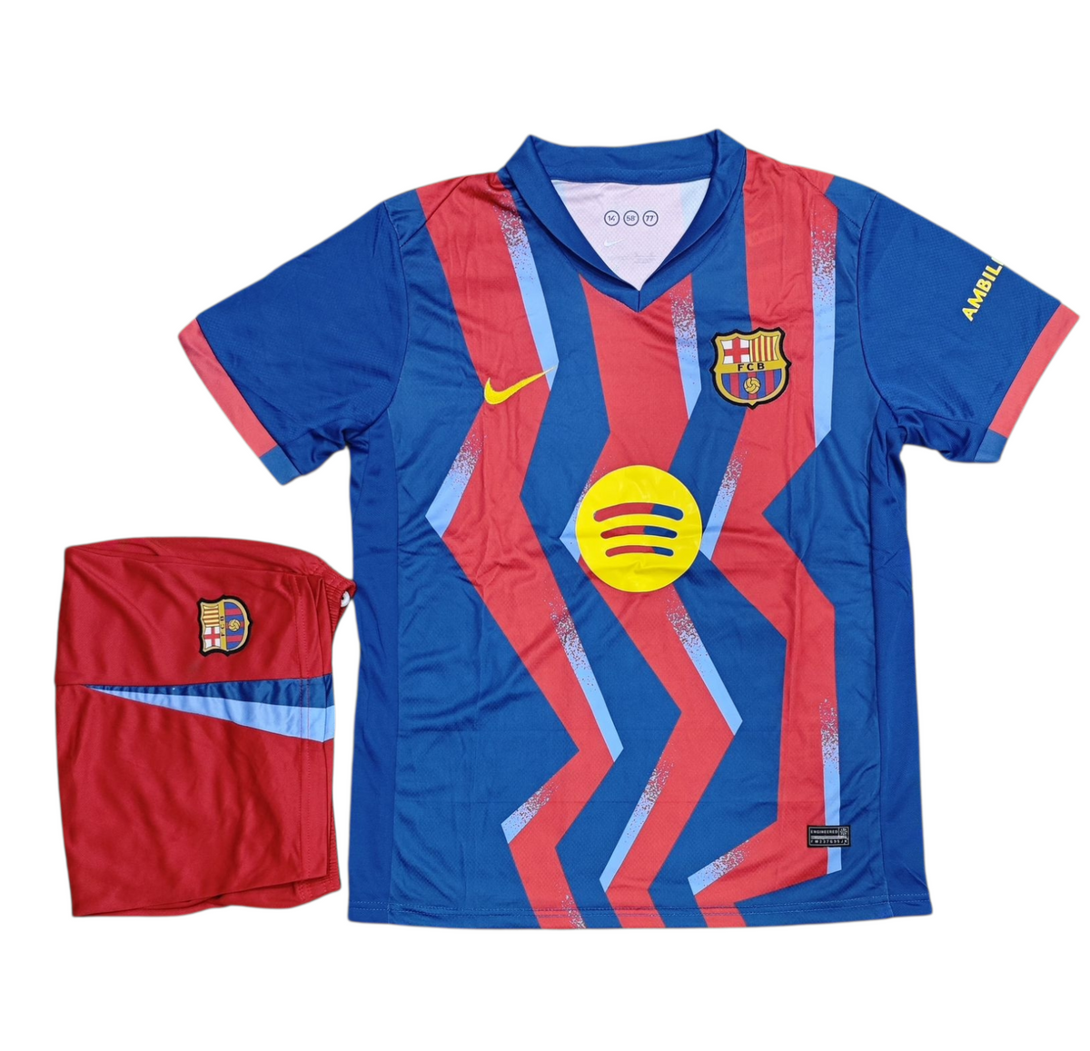 FCB Fourth 'El Classico' Kit 2025/26 - (Jersey + Shorts) – Indiansoccermart