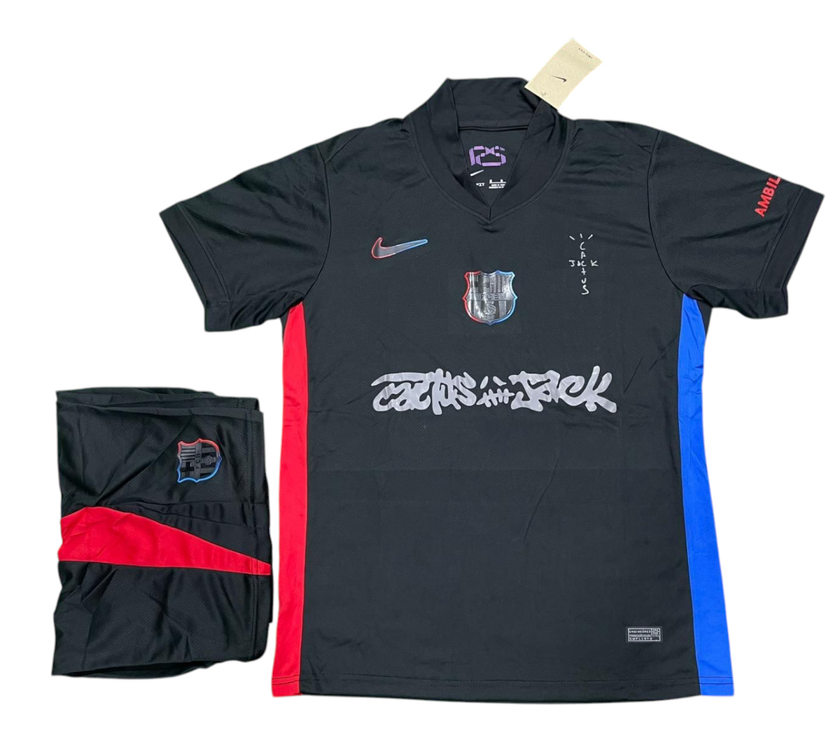 FCB Away x Travis Scott Kit 2024/25 - (Jersey + Shorts) – Indiansoccermart
