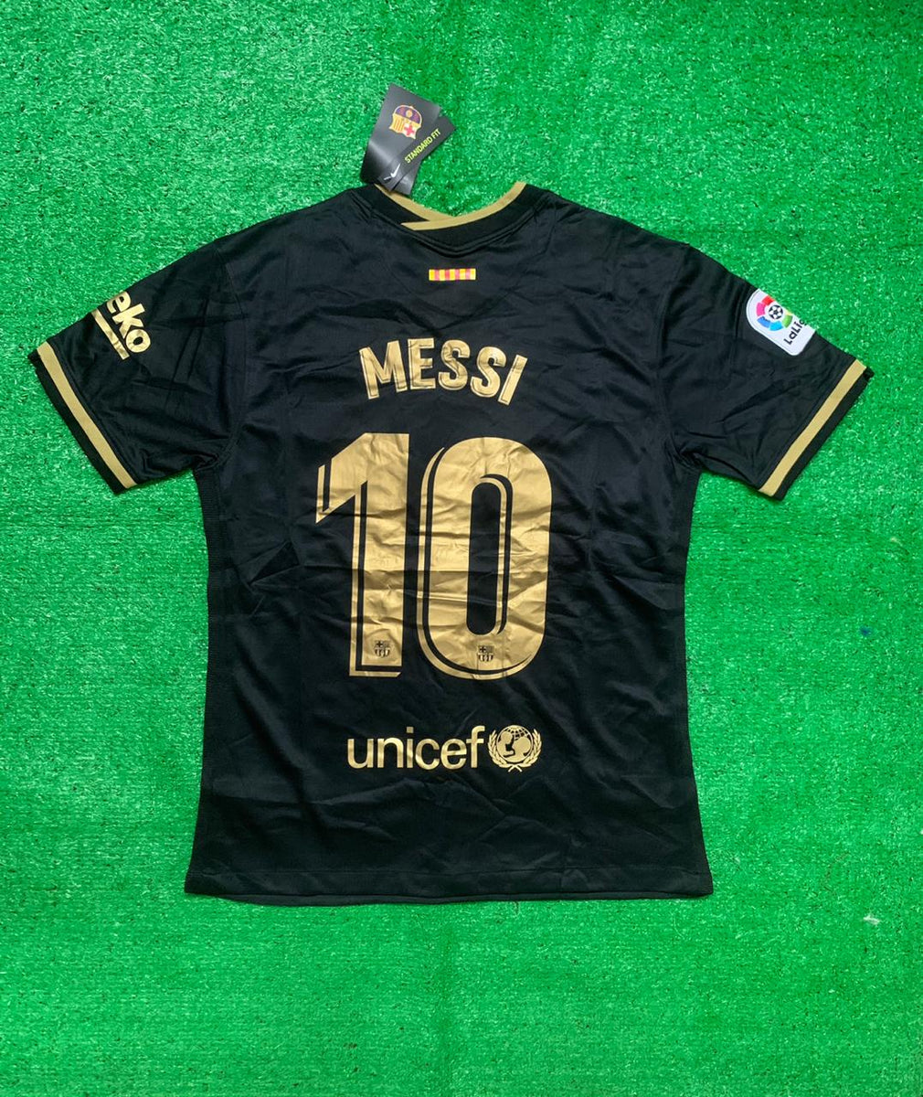 Messi 10 - FCB Away Black 2020/21 - Master Quality – Indiansoccermart